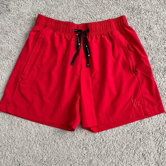 YoungLA | Shorts | Young La Red Shorts Zip Pocket Drawstring Waist Size ...
